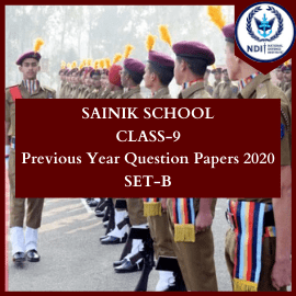 Sainik Class 9 Previous Year Question Paper