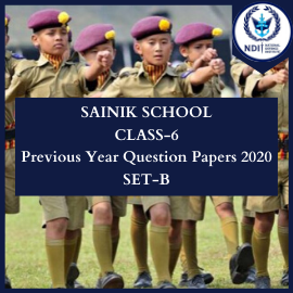 Sainik Class 6 Previous Year Question Paper