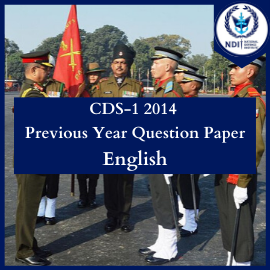 CDS-1 2014 Previous Year Question Paper