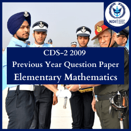 CDS-2 2009 Previous Year Question Paper