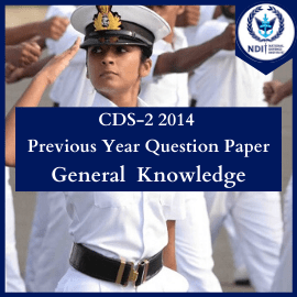 CDS-2 2014 Previous Year Question Paper