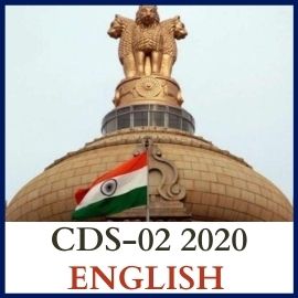 CDS Exam 2 2020 English Question Paper & Answer Key