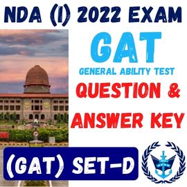 NDA 1 2022 GAT QUESTION PAPER-SET D