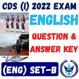 CDS 1 2022 ENGLISH QUESTION PAPER WITH ANSWERS