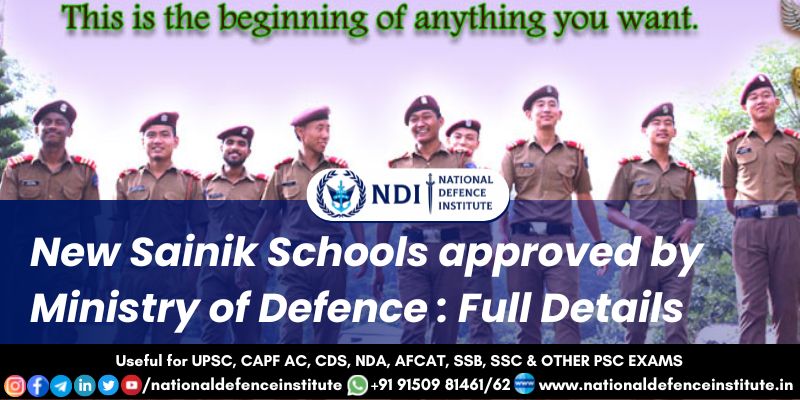 List of New Sainik Schools in India 2025 – Complete Updated List