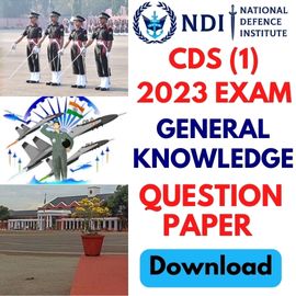 CDS 1 2023 General Knowledge Question Paper Download
