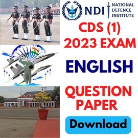 CDS 1 2023 English Question Paper Download