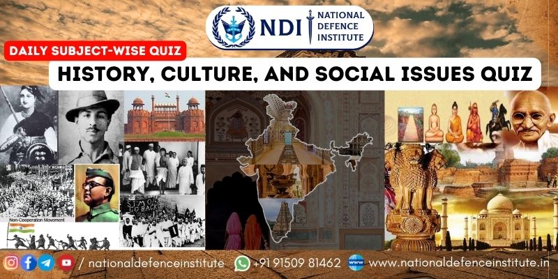 09 Sept 2024 | Quiz on History, Culture & Social Issues