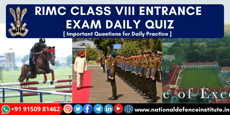 RIMC Class 8 Entrance Exam | General Knowledge Question (Practice Set-93)